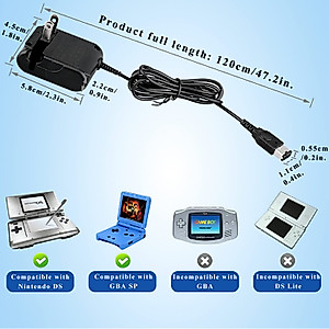 OSTENT US AC Home Wall Power Supply Charger Adapter Cable for Nintendo DS NDS GBA SP