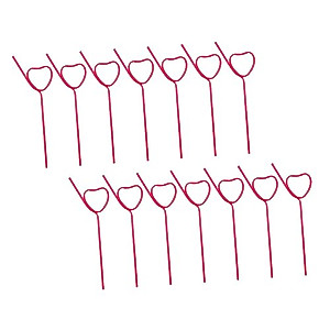 Healifty 25Pcs straw Party Accessories Party Supply Home Supply disposable drinking cocktail stanly bridal shower favors flexible trim drink garnish wedding decor the pet milk child jar