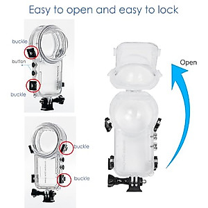Fotoleey Invisible Waterproof Case for Insta360 X3