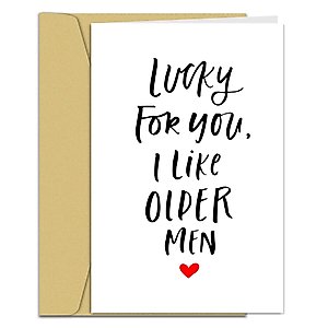 Qiyepbro Funny Birthday Cards for Men, Naughty Birthday Card for Him, Humorous Older Men Birthday Cards for Boyfriend, Husband, Fiance