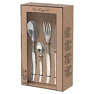Lou Laguiole - Jet - 24 Piece Cutlery Set