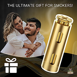 The Original Rollie Solid Brass Cigarette Rolling Machine Manual, Tobacco Roller Machine, Cigarette Maker Machine Uses 70mm Rolling Paper