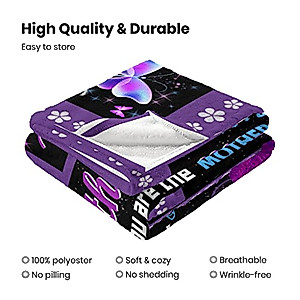 KJACGAD Gifts for Mother in Law - Gifts for Mothers Day - Mother in Law Birthday Gifts - Mother in Law Gifts from Daughter in Law - Gifts for Mother's Day Mother in Law Black Throw Blankets 60"x 50"