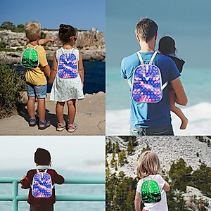 Powshinno Pop Mini Backpack Purse for Girls Boys Bag Fidget Pop Party Favors Birthday Gif Bag School Shoulder Bag(Purpleblue,Large)