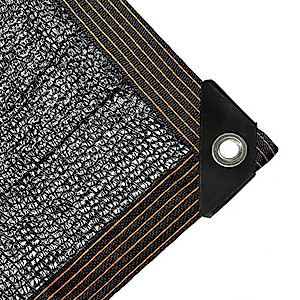 winemana 70% Black Shade Cloth, 10 x 20 FT Durable Mesh Tarp with Grommets, Resistant Garden Sun Shade Netting with Taped Edge for Plant Cover, Greenhouse, Patio, Tomatoes, Chicken Coop, Barn Kennel