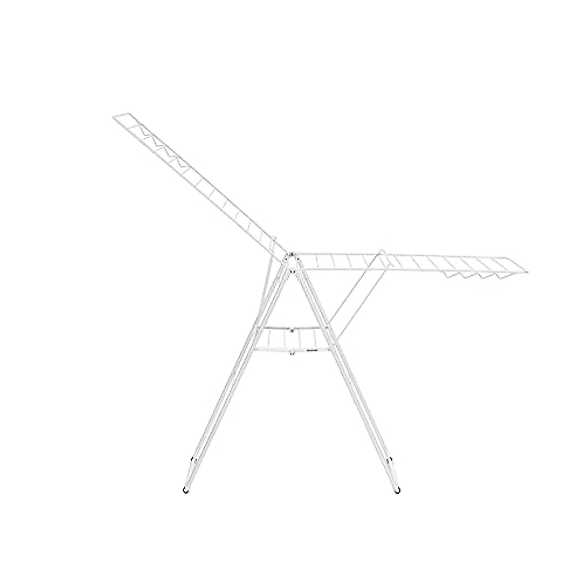 Brabantia HangOn Laundry Drying Rack (82ft / Fresh White) Compact, Foldaway, Adjustable Indoor Stainless Steel Clothes Horse