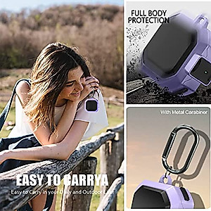 Case for Galaxy Buds 2 Pro/Galaxy Buds 2 / Galaxy Buds Pro/Galaxy Buds Live,Full-Body TPU Rugged Shockproof Cool Hard Protective Case Cover for Galaxy Buds Charging Case for Women Men (Black)