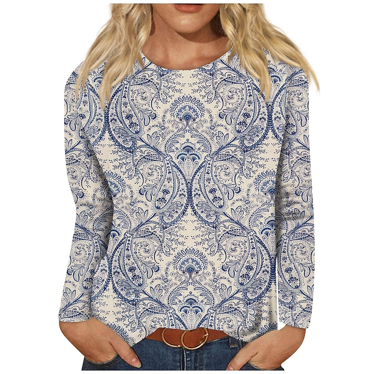 Cute Blouses for Women Cotton Crewneck Graphic Boho Tops for Women Oversized Fashion Plus Size Flannel Shirts Trendy Flowy Tunics Or Tops to Wear with Leggings 02 Gray 3XL