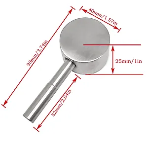 ERDANER 2Pcs Stainless Steel Single Lever Handle Kit,Faucet Handle for Single Handle Faucet