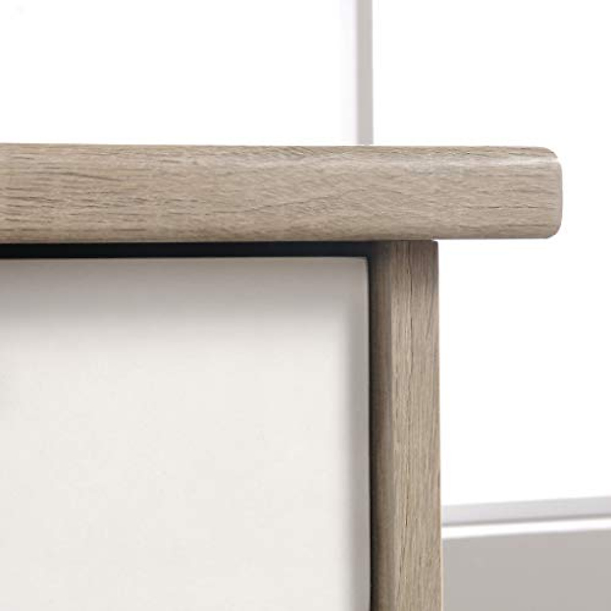 Sauder Anda Norr Executive Desk, L: 56.3" x W: 22.13" x H: 29.53", Sky Oak Finish