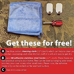 Paper Towel Holder Heavy Marble Base, Free Standing Paper Towel Holder Countertop for Kitchen, Paper Towel Dispenser with Weighted Base, Brushed Nickel Pole