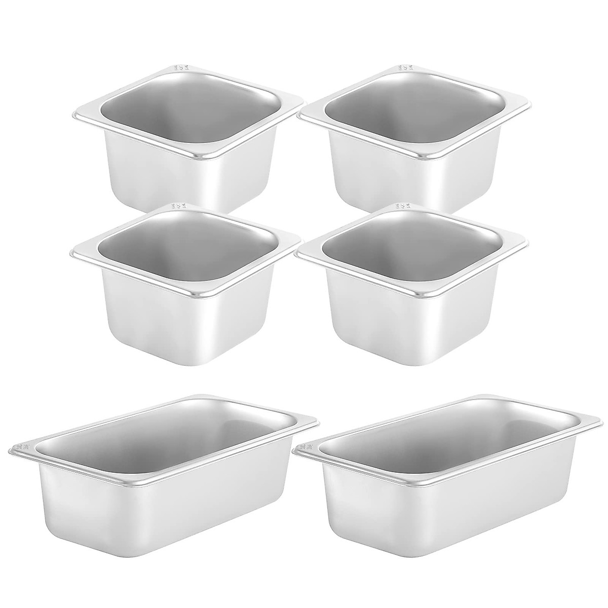 VEVOR Refrigerated Condiment Prep Station, 48-Inch, 10.8Qt Sandwich Prep Table with 2 1/3 Pans & 4 1/6 Pans, 146W Salad Bar with 304 Stainless Body Tempered Glass Shield Digital Temp Display Auto Defr