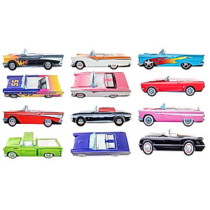 36 Classic Cars, Food Box Centerpice, Collection with Convertibles Variety Pack, Bulk