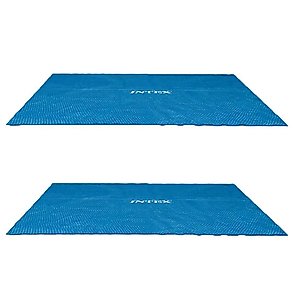 Intex Rectangular Solar Frame Set Swimming Pool Cover with Heat Retention, Easy Installation, and Own Carry Bag for Pools, Blue