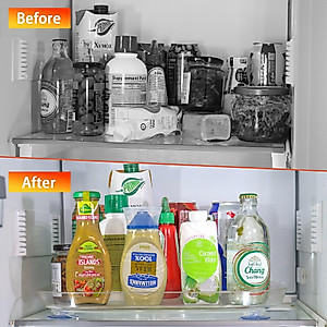 Lazy Susan for Refrigerator, Lazy Susan for Fridge, Refrigerator Lazy Susan 15.7"x11.8", Fridge Lazy Suan for Cabinet Kitchen Countertop Pantry Dining Table