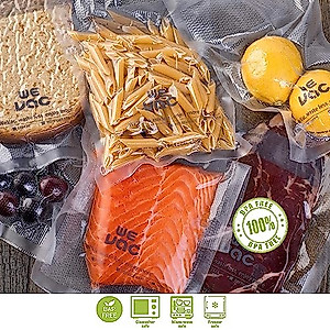 Wevac Vacuum Sealer Bags 100 Quart 8x12 Inch for Food Saver, Seal a Meal, Weston. Commercial Grade, BPA Free, Heavy Duty, Great for vac storage, Meal Prep or Sous Vide