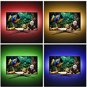 WENICE LED Lights for TV 65-80inch, USB LED Light Strip 18.1ft with APP and Remote