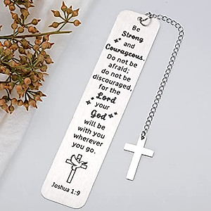 Christian Religious Gifts for Women Men, Bible Verse Inspirational Bookmark for Book Lover, Easter Day Birthday Graduation Gift for Kid Teen Boy Girl, Church Bulk Baptism Gift for Him Her Son Daughter