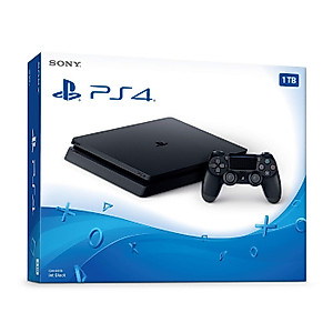 Playstation 4 Slim 2TB SSD Console with Dualshock 4 Wireless Controller Bundle Enhanced with Fast Solid State Drive (Renewed)