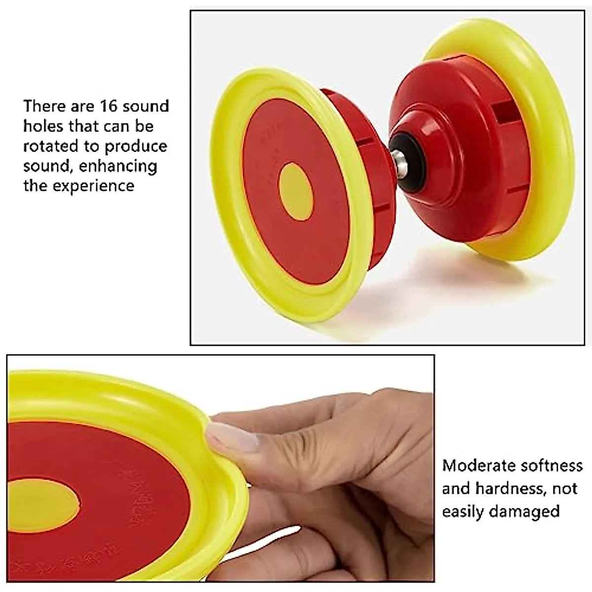 Erencook Chinese Yoyo Diabolo with Whistle Sound ,Triple Bearings Diabolo Chinese Yo-yos Juggling Toys Colorful Diabolo with Diablo Sticks, Diabolo String&Net Bag (Blue)