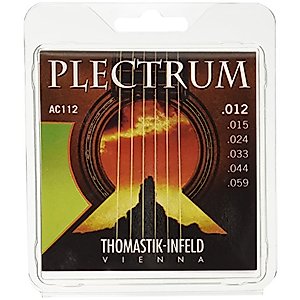 Thomastik-Infeld AC112 Acoustic Guitar Strings: Plectrum Series 6 String Set E, B, G, D, A, E, Natural