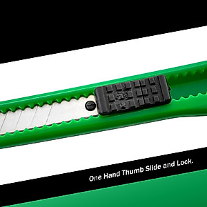 5x Bulk Small Green Utility Knife Box Cutter Snap Off Blade 9MM Blade