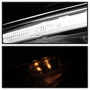 YeewellACANII - For [Halogen Type Chrome Housing w/LED DRL] 2015-2018 Ford Focus Headlight Headlamp Assembly Left Driver Side