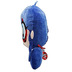 Miraculous Ladybug - Huggie Hideaway Ladybug, 16.5-inch Red and Blue Plush Pillow, Super Cute Soft Stuffed Toy for Kids with Large Zipper Secret Pocket in The Back (Wyncor)