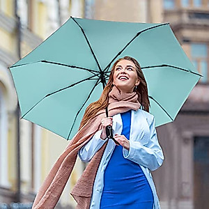 G4Free UPF 50+ UV Protection Large Travel Umbrella 46 Inch Auto Open Close Windproof Sun Blocking Umbrella (Lake Blue)