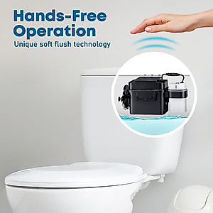Automatic Touchless Toilet Flusher, Sensor-Activated Flush Kit – Easy Install, 1 Year Warranty