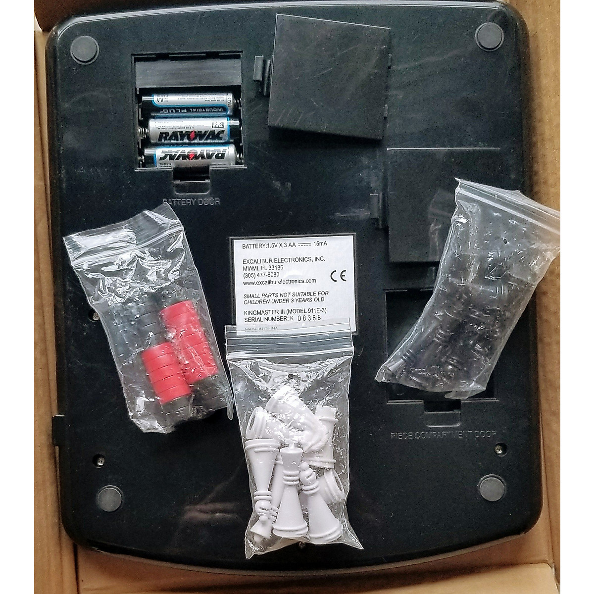 Excalibur 911E-3 King Master III Electronic Chess & Checkers Game