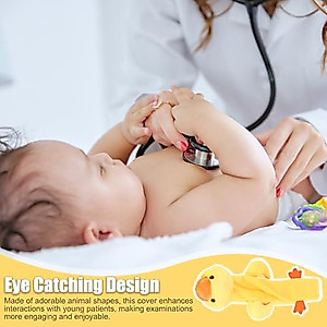 Jeorywoet Animal Stethoscope Sleeve, Cute Duck Stethoscope Cover Sleeve, Soft Plush Stethoscope Cover with Easy Slip on, Cartoon Stethoscope Accessories for Doctors & Nurses, Stethoscope Sleeve