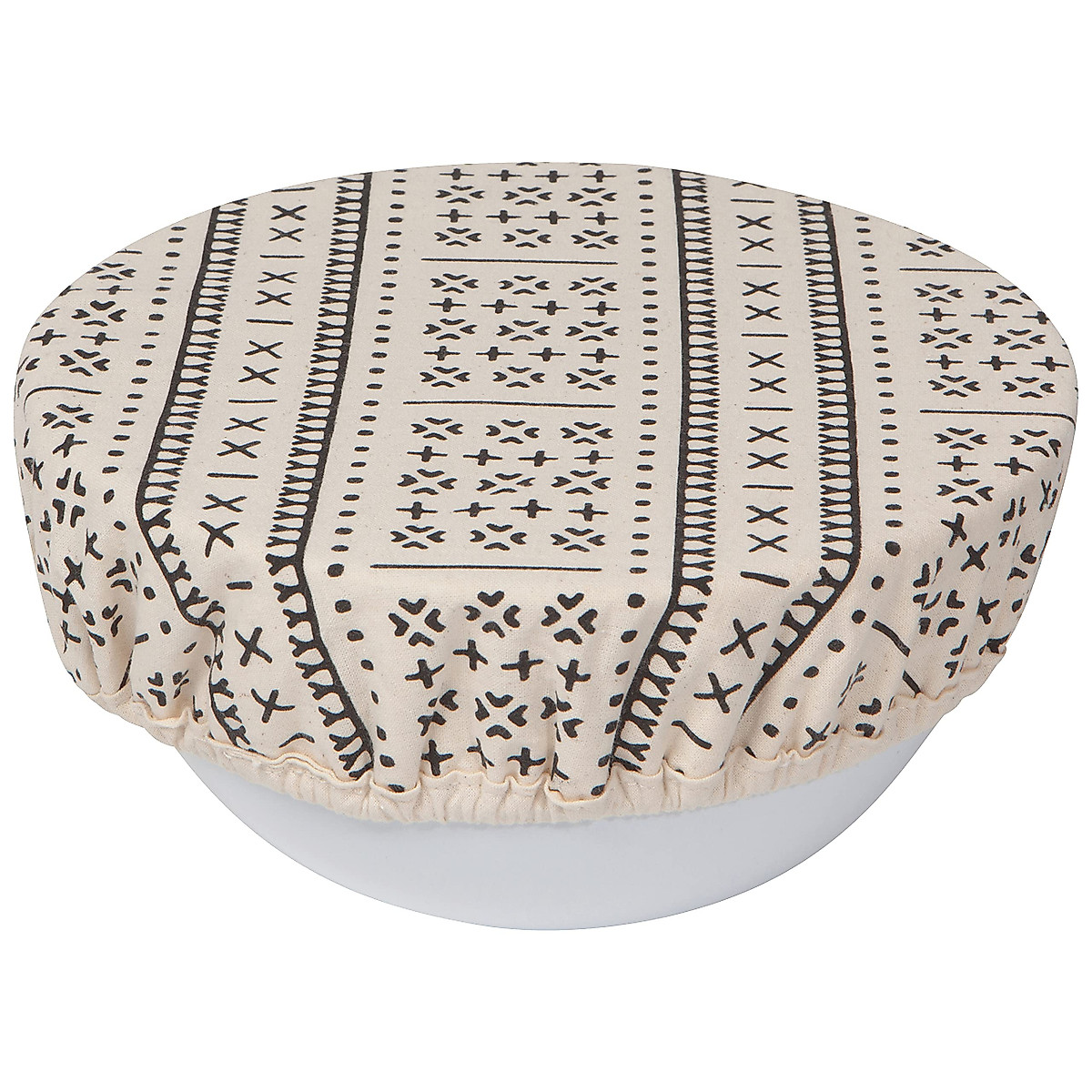 Now Designs Onyx Save It Reusable Cotton Bowl Covers 7.5 and 9.25 inch, Set of 2