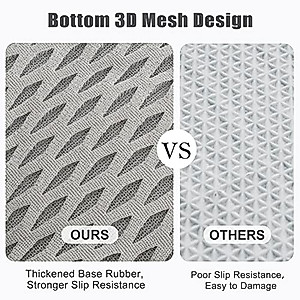 Teewas 2 Pcs Bathroom Rugs Bath Mat Set, Non Slip Ultra Soft and Water Absorbent Bath Carpet, Machine Washable Quick Dry Bedroom Floor Mat Living Rug Red