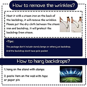 Qian Football Stadium Backdrop for Photography 7x5ft Auditorium Light Football Field Photo Background Children Birthday Party Decoration Kids Baby Shower Banner