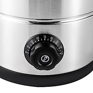 20L/5.28gal Commercial Coffee Urn Stainless Steel Hot Beverage Dispenser Hot Water Boiler Container Tea Urn for Cafes, Buffets, Offices Commercial