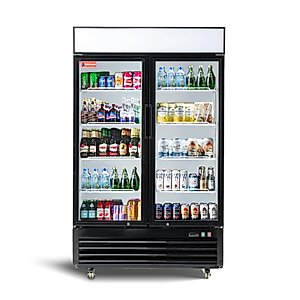 WESTLAKE Merchandiser Commercial Display Refrigerator Glass Door Section Reach-in Glass Door Upright Fan Cooling