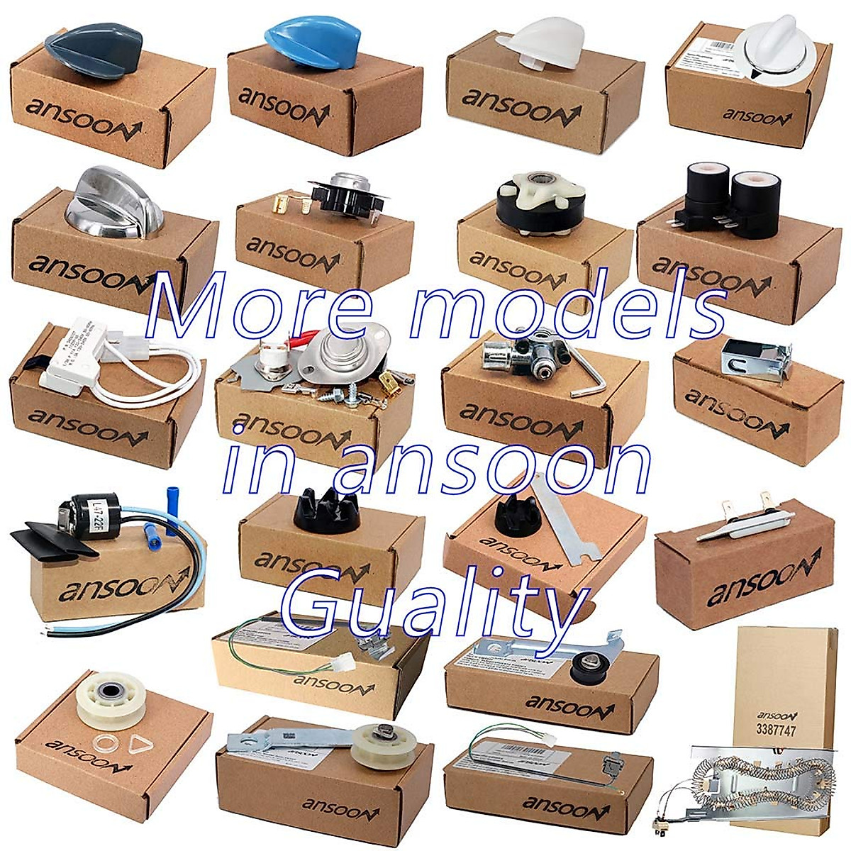 Ansoon DC47-00019A Dryer Heating Element Replacement Parts Compatible for Samsung Dryers Replaces 2068550, AP4201899, PS4205218, TJDC47-00019A