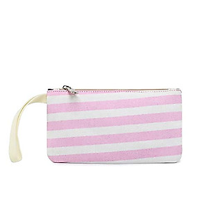 Gazigo Girls School Backpack Causal Canvas Stripe Backpack Cute Teen Backpacks For Girls School Bag (Pink)