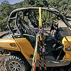 ATERET California Truck Rope - 1/4" x 50 Feet Twisted 3 Strands Polypropylene Rope - Ideal for Truck Cargo Straps, Marine, Boating