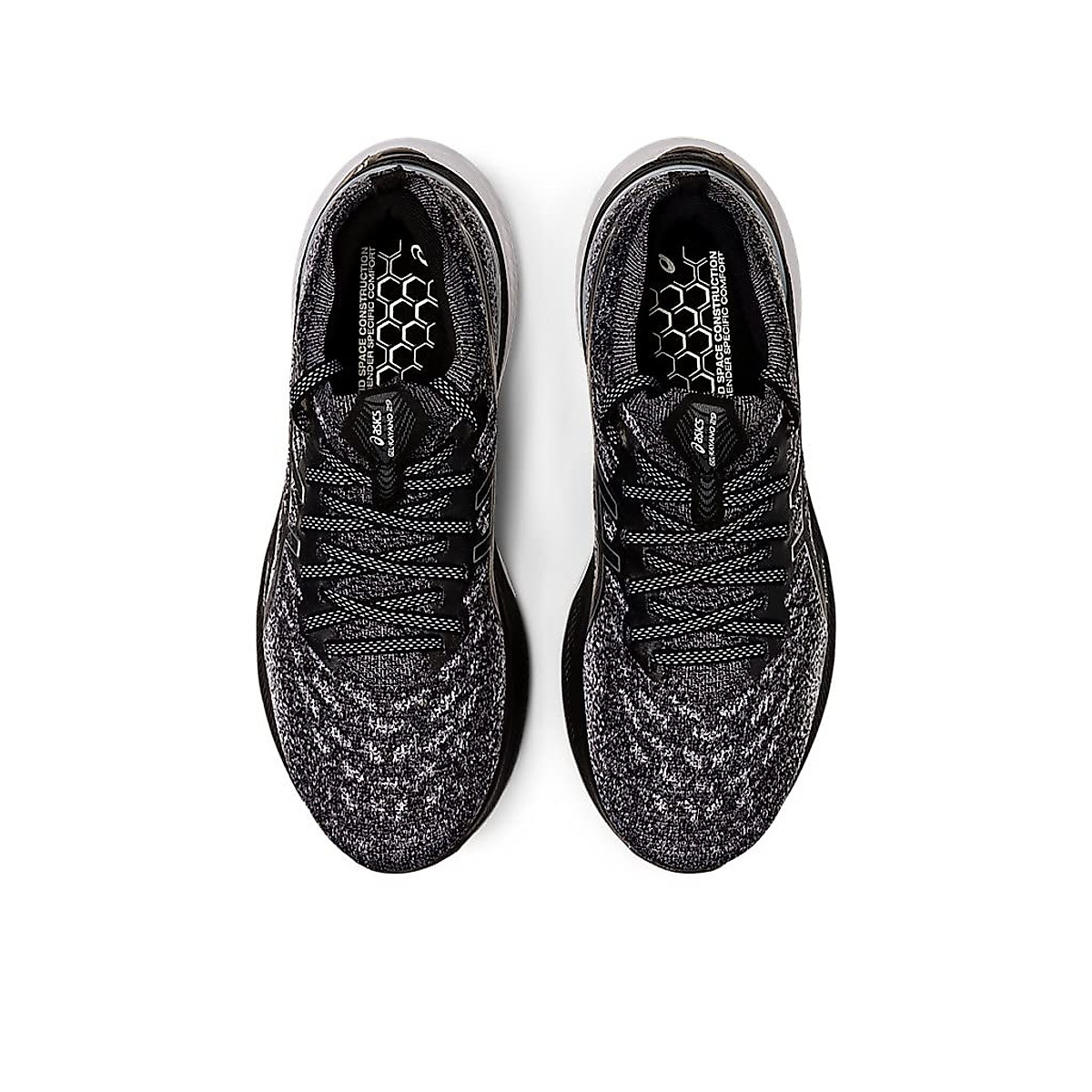 ASICS Women's Gel-Kayano 29 Mesh Knit Running Shoes, 9, White/Black