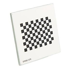 CUREOL 12x9 Float Glass Substrate Visual Optics Correction Board Checkerboard Target Plate Diffuse Reflection Opacity Square Array (Size : 50x50mm)