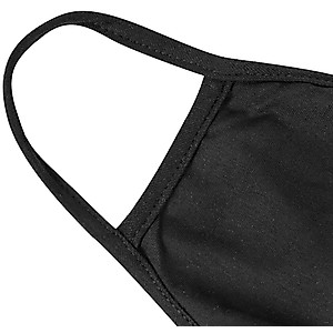 Forno 3 Pack Unisex Face Covering, Black Dust Cotton, Washable, Reusable Cloth【USA Seller】
