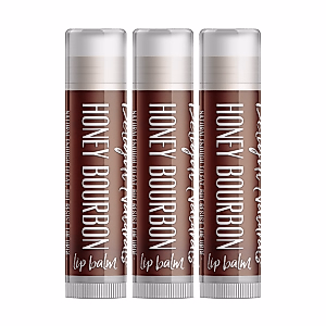 Delight Naturals Honey Bourbon Lip Balm - Three Pack