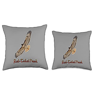 Red-Tailed Hawk Tees Red-Tailed Hawk Throw Pillow, 16x16, Multicolor