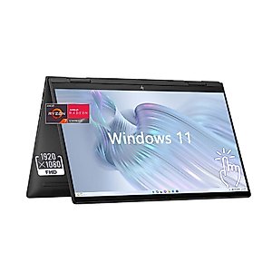 HP Envy x360 2-in-1 Laptop, 15.6" FHD Touchscreen, AMD 6-core Ryzen 5 7530U (> i7-1165G7), 32GB RAM, 1TB PCIe SSD, Wi-Fi 6E, Backlit Keyboard, HDMI, Type C, Windows 11, W/Mouse Pad
