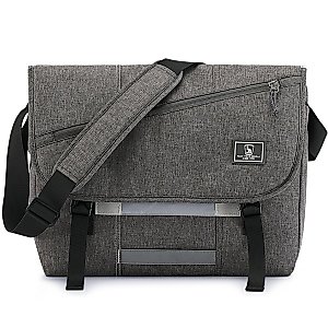 OIWAS Messenger Bag for Men, 14 Inch Laptop Crossbody Bags Women Casual Satchel Shoulder Bag College Travel Office Briefcase