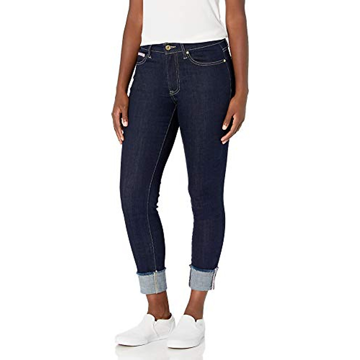 Tommy Hilfiger Women's Jean, Indigo Wash Denim, 8