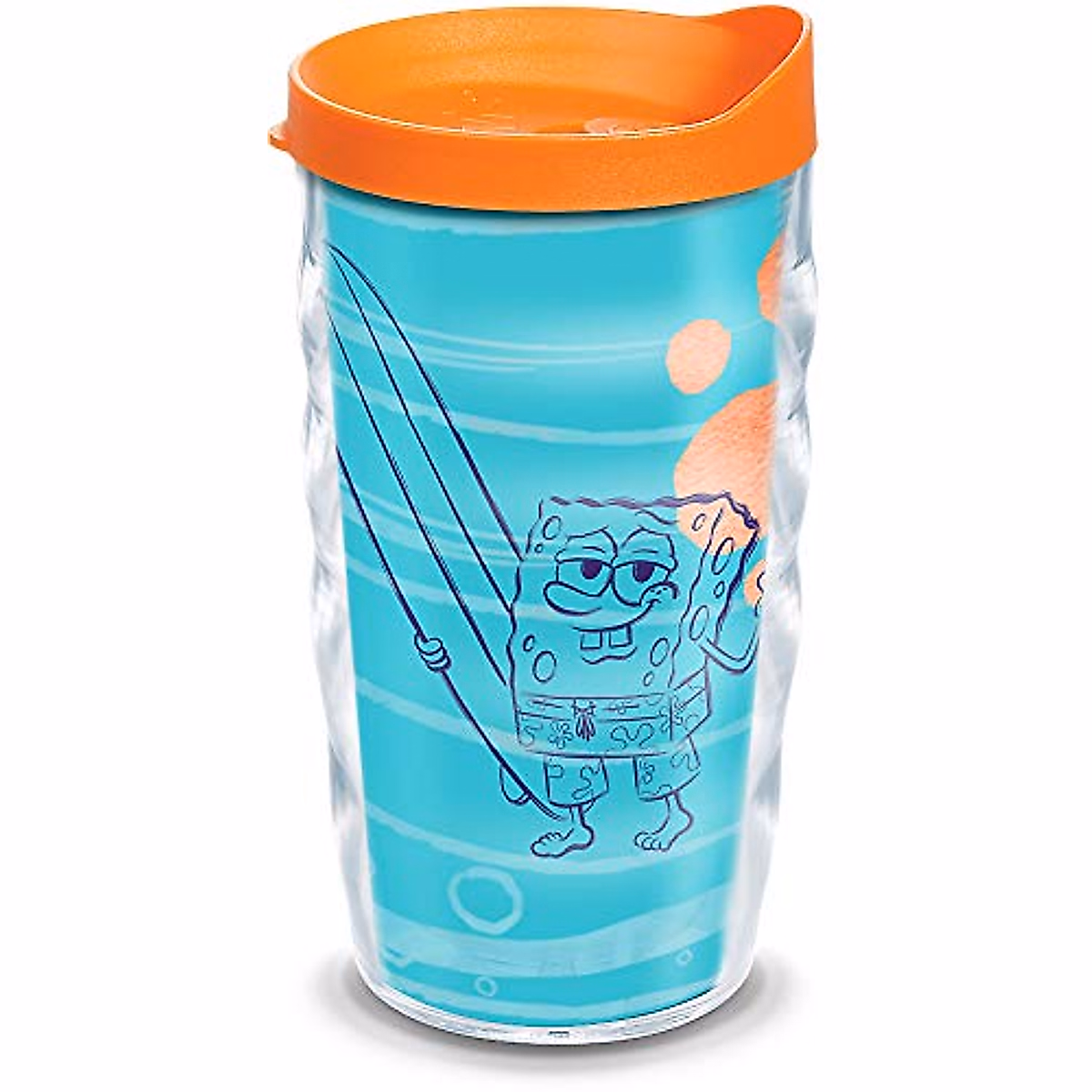 Tervis Nickelodeon™ - SpongeBob SquarePants Made in USA Double Walled Insulated Tumbler Travel Cup Keeps Drinks Cold & Hot, 10oz Wavy, Surf