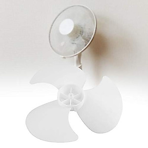 GLOGLOW Plastic Fan Blade, 2Pcs 3 Leaves Plastic Fan Blade Replacement Three Leaves Electric Fan Blades for Household Standing Pedestal Fan